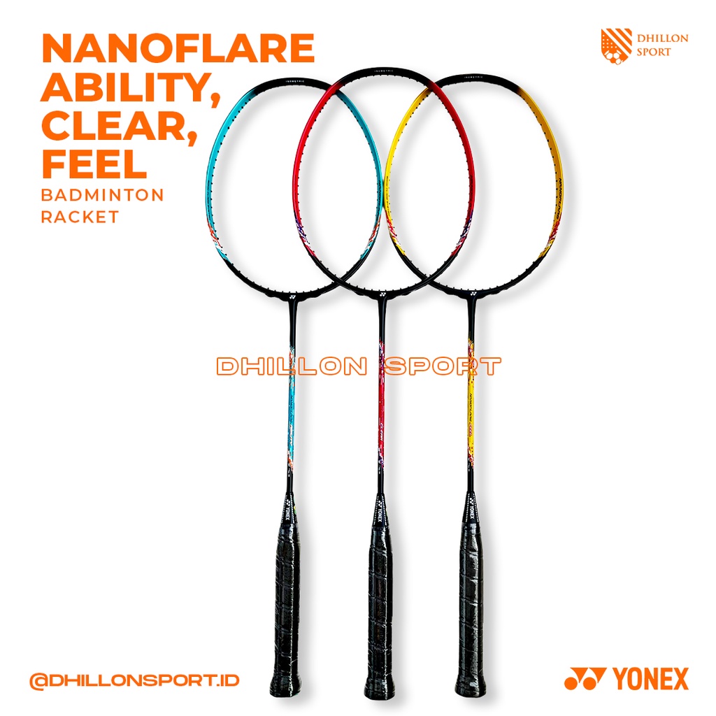 Original Yonex Nanoflare Ability, Clear, Feel / Nano flare Badminton Racket | Shopee Singapore
