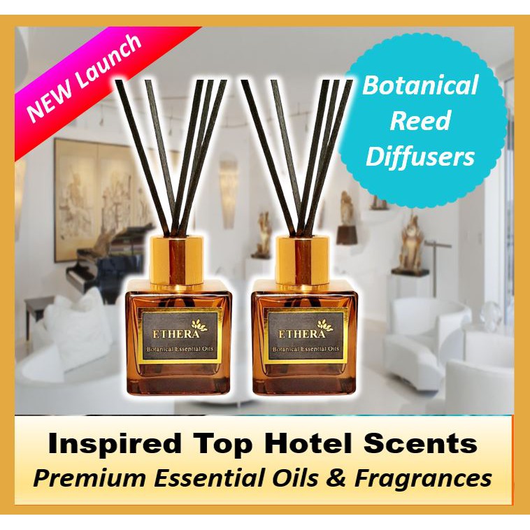 [SG Local Stock] (2 x 50ml BUNDLE) Ethera Aromatherapy Reed Diffuser Hotel Home Scent Spa ...