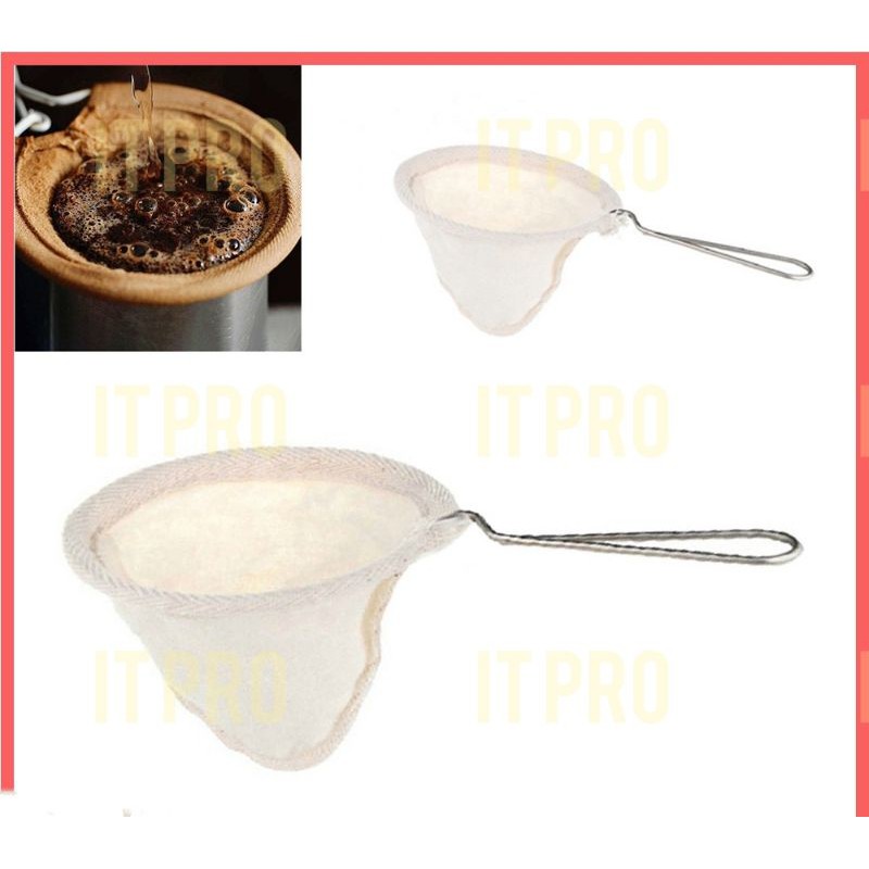 PRO Reusable Tea Coffee Nut Almond Milk Strainer Filter Bag Flannel ...