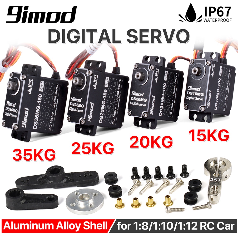 9IMOD Servo 35kg 25kg 20kg 15kg Waterpoof Arduino Servo Steering Metal ...