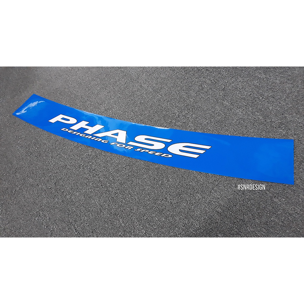 PHASE Designing for Speed - Front windscreen sticker (JDM style ...