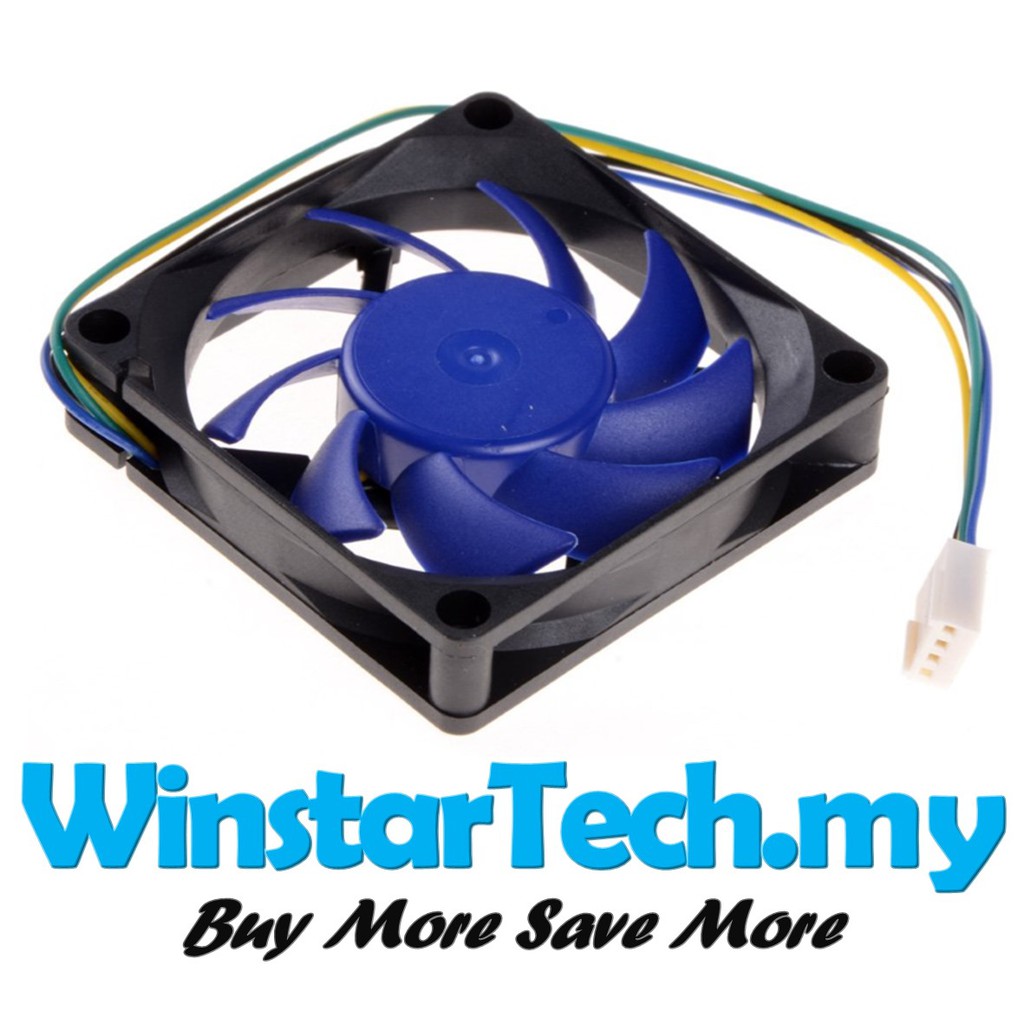 7CM 70mm 4Pin CPU Cooling Fan HeatSink Hydraulic Detachable Blades FY ...