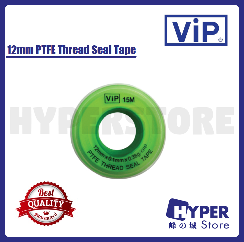 VIP 12mm PTFE Thread Seal Tape 螺纹密封带 | Shopee Singapore