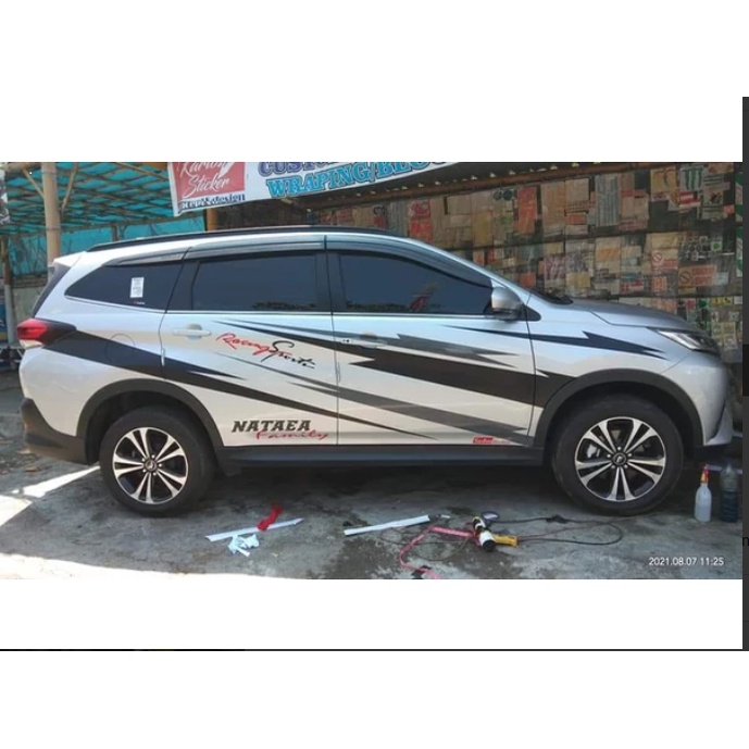 PUTIH Car Striping Sticker Racing Sport Car Sticker Terios Rush ...