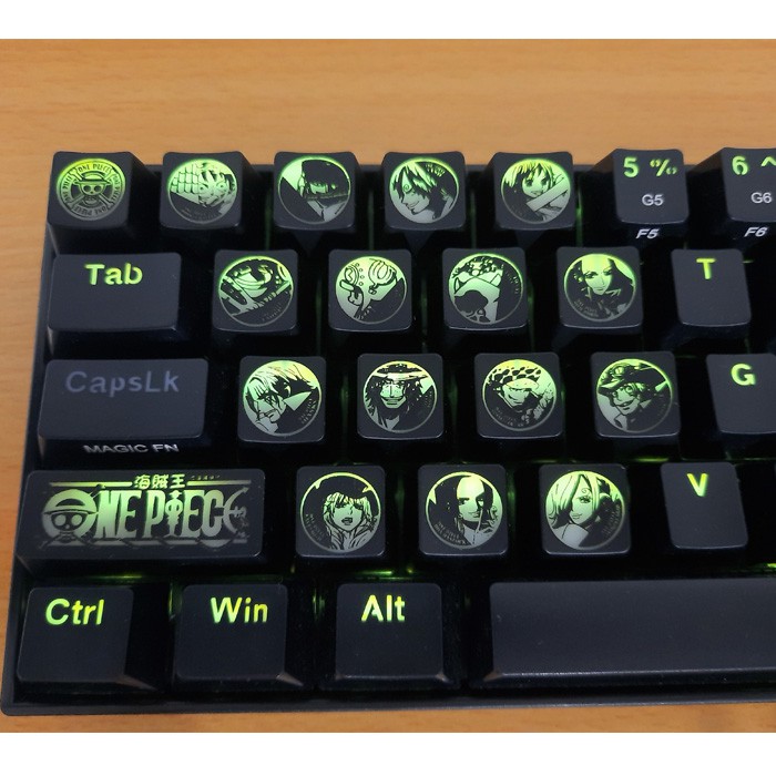 ONE PIECE Logo Keycaps R4 - Backlit ABS keycap (translucent LED ...