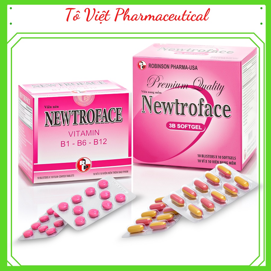 Newtroface - vitamin B1, b6, B12 supplement pills, increase resistance ...
