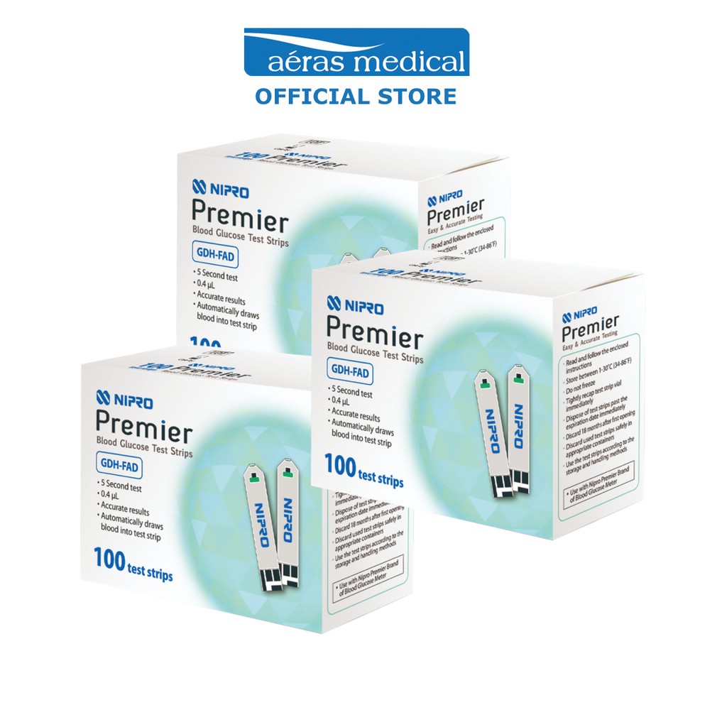 Nipro Premier Test Strips 100s (Bundle Set in 3) - Diabetes Blood ...