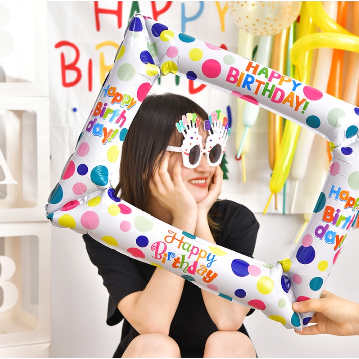Photo Booth Foil Balloons Graduation Balloon Photo Frame Photo Props ...