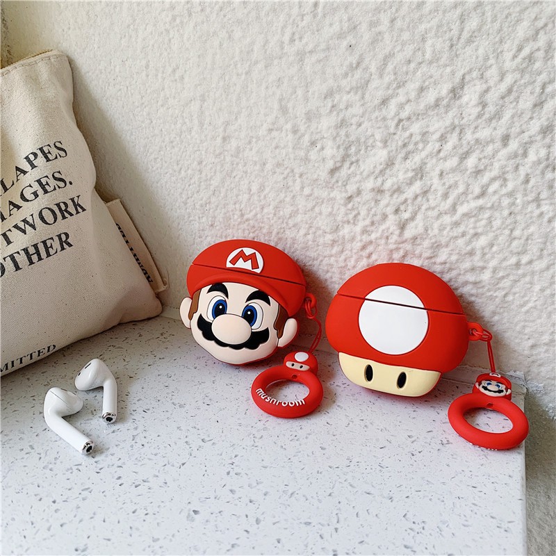 Airpods Pro 3 case Super Mario Mushroom for Airpods 1 2 3 4 pro 2 cover ...