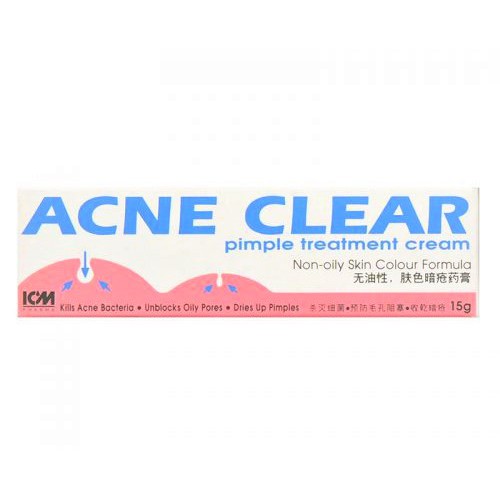 ICM Pharma Acne Clear Cream 15g x 3 boxes | Shopee Singapore
