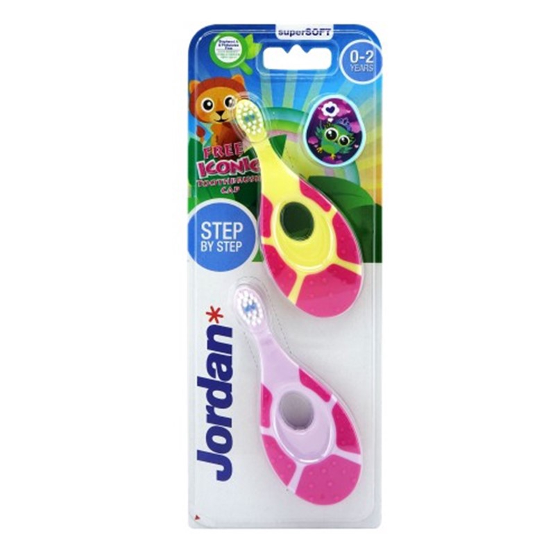 Jordan Toothbrush Step 1 Twinpack W/Cap Super Soft - PMXD | Shopee ...