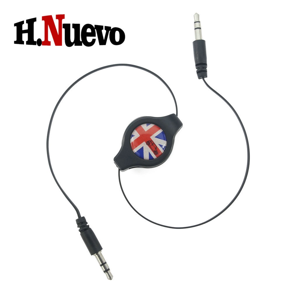 Universal MINI 3.5mm Male To Male Audio Cable 3 Pole Retractable Car ...