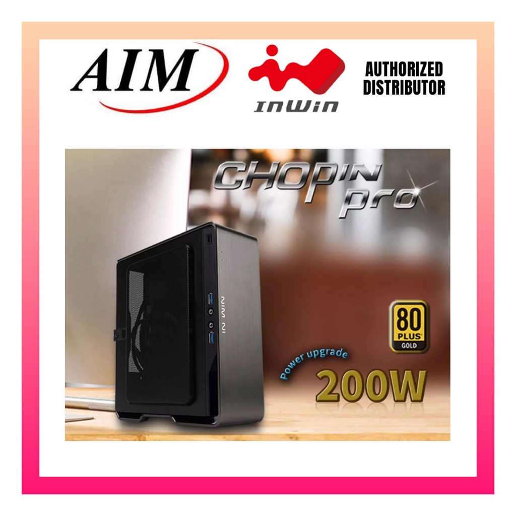 InWin Chopin Pro Aluminum Mini ITX Case with 200w Power - Grey (CHOPIN ...