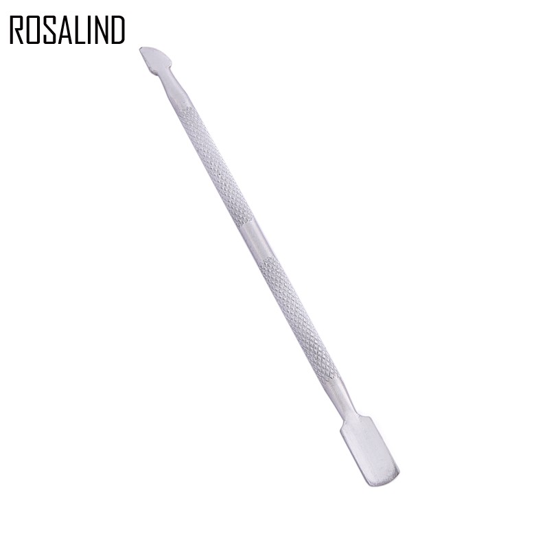 ROSALIND 1pc stainless steel silver dead skin push manicure nail tool ...