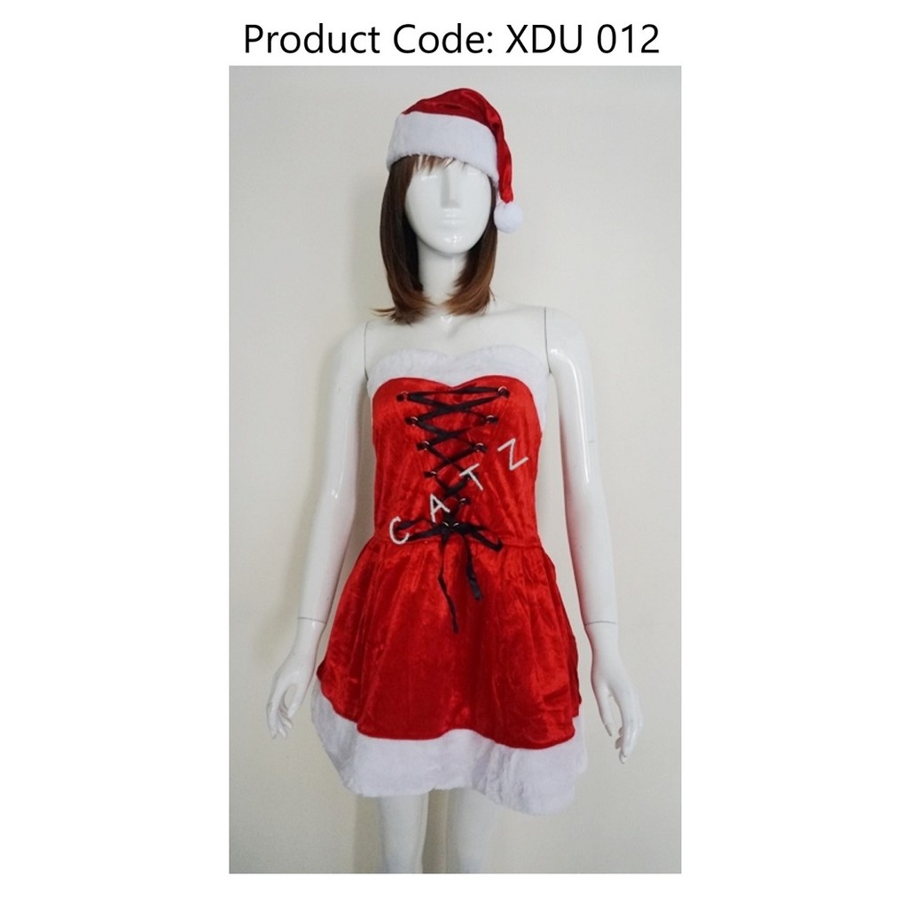 [SG SELLER] Christmas Costume Santarina Dress Christmas Party Dress ...