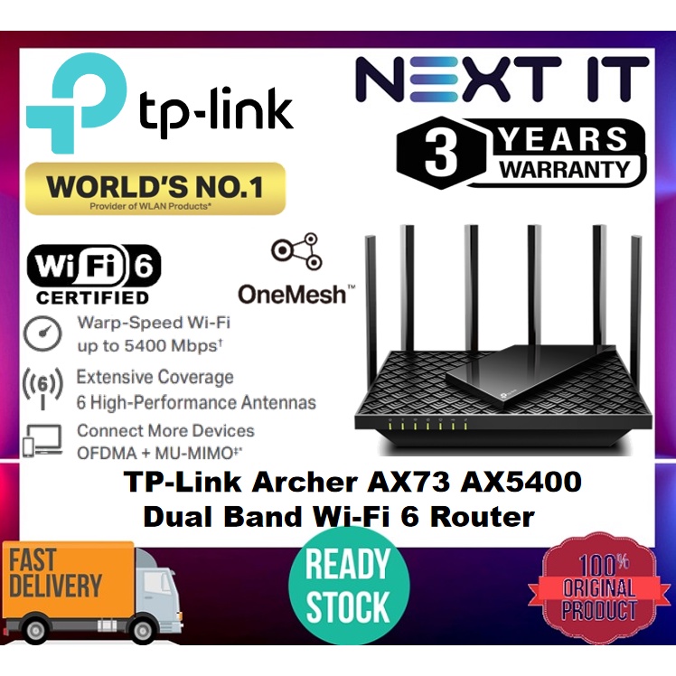 TP-Link Archer AX73 / AX72 - AX5400 Dual-Band Gigabit Wireless AX WiFi ...