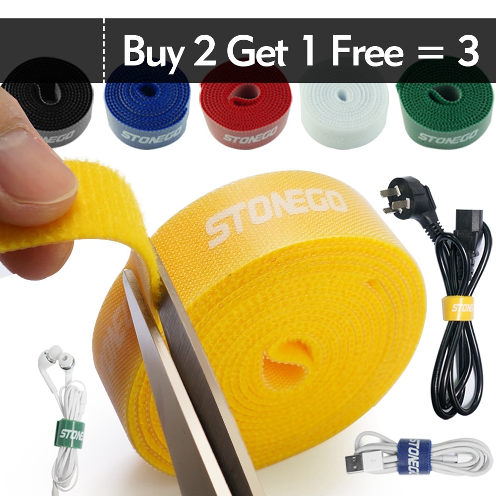 Fastening Tape Roll, Self Adhesive Cable Straps Cord Holder Back To ...