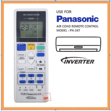 Panasonic Inverter PN-247 Air Conditioner Air Cond Remote Control for ...