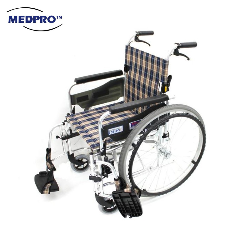 Miki Detachable Wheelchair Foldback with Assisted Brakes Medpro Medical ...