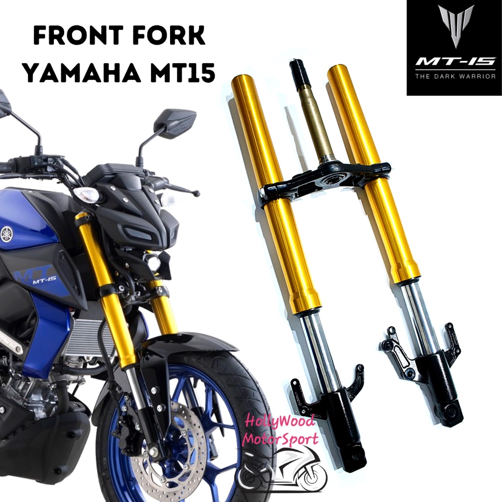 YAMAHA MT15 FRONT FORK SET LEFT & RIGHT WITH STEERING STAND & BRACKET ...