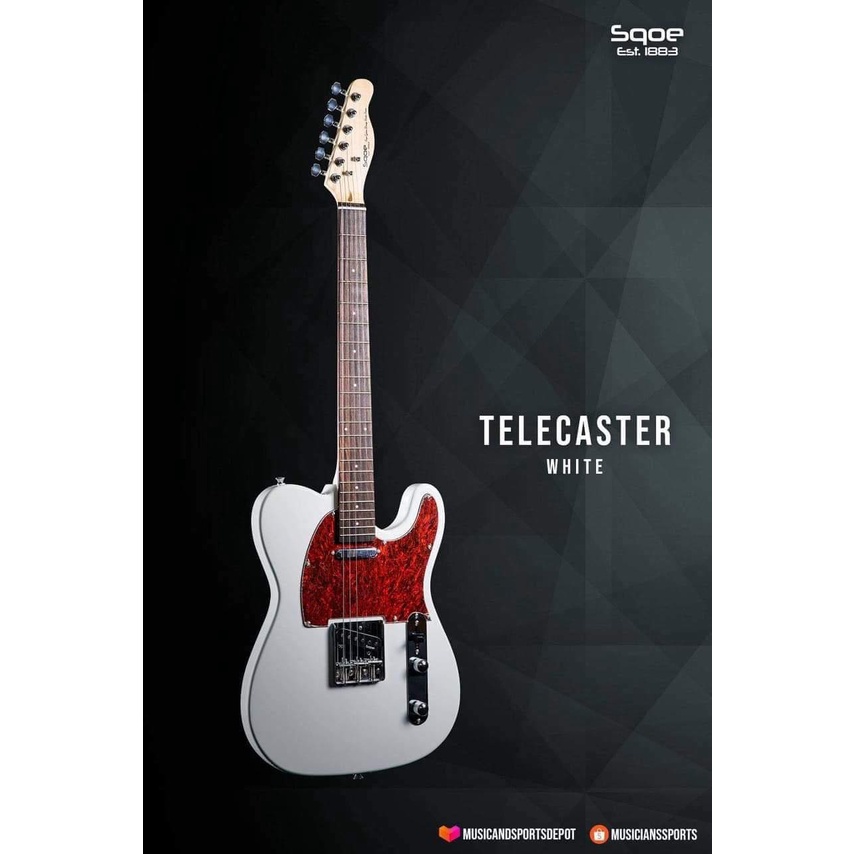 SQOE SETL300 Telecaster Body Design SS Pickup Electric Guitar Rosewood ...