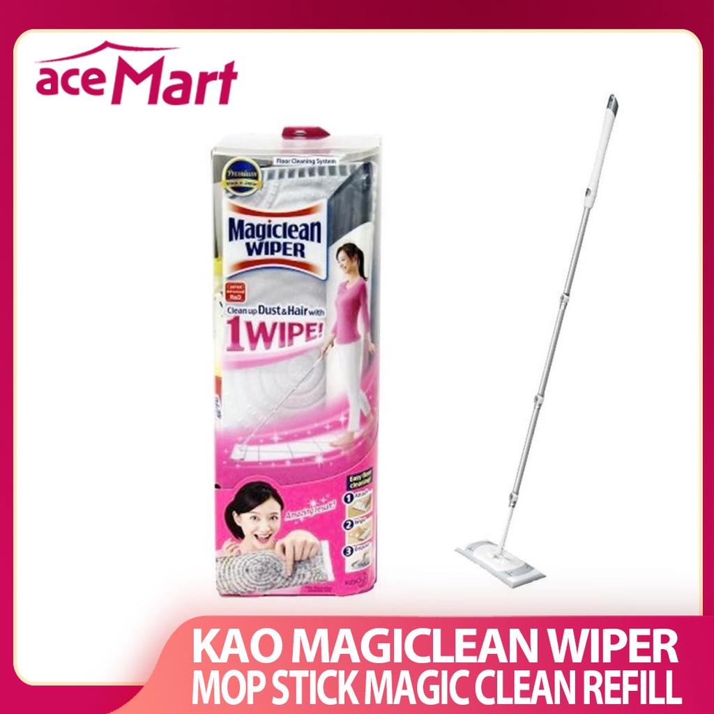 Kao Magiclean Wiper Mop Stick Magic Clean Refill | Shopee Singapore