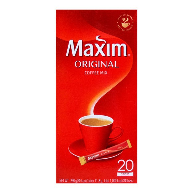 Maxim Original Coffee Mix / Korean Instant Coffee contains 20 | Shopee ...