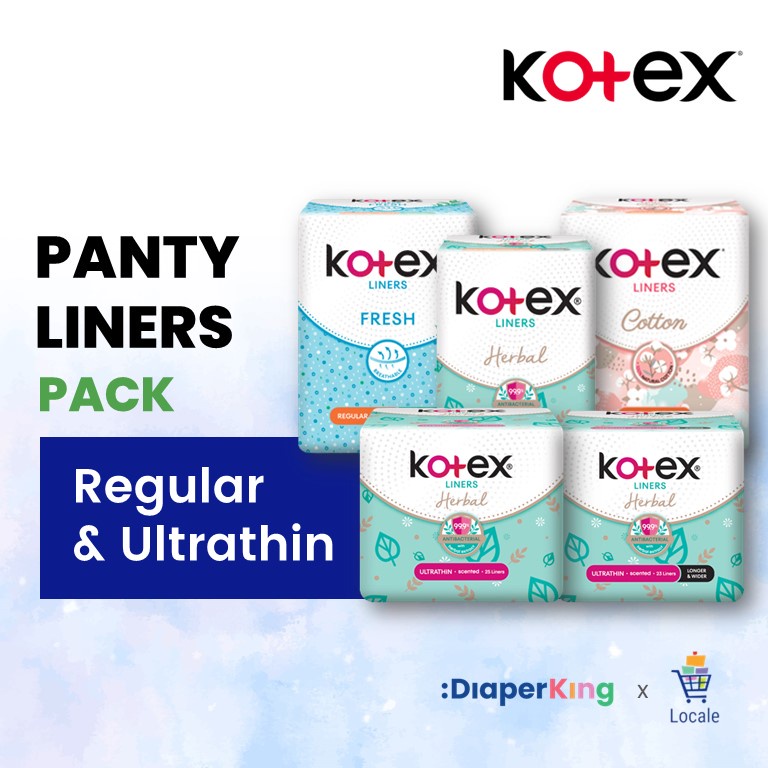 Kotex Panty Liners - Fresh Breathable / Herbal (Scented or Unscented ...