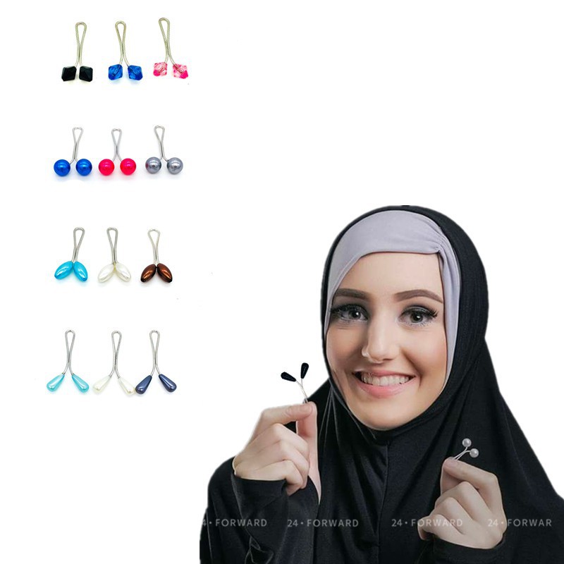 Hijab Clip Hijab pin Muslim Brooch Tudung pin(Ready stock) | Shopee ...
