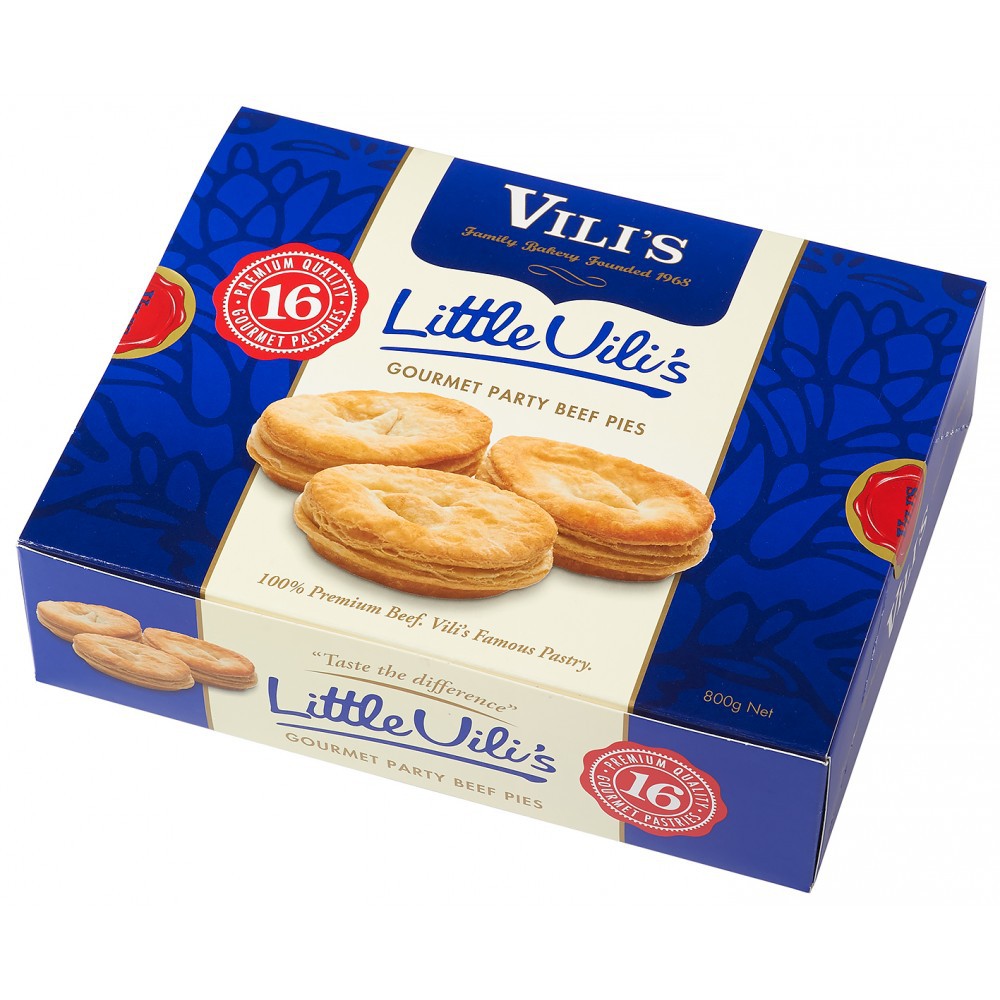 Frozen Pastry - Vili's Beef Pie Pack (16 x 50g) | Shopee Singapore