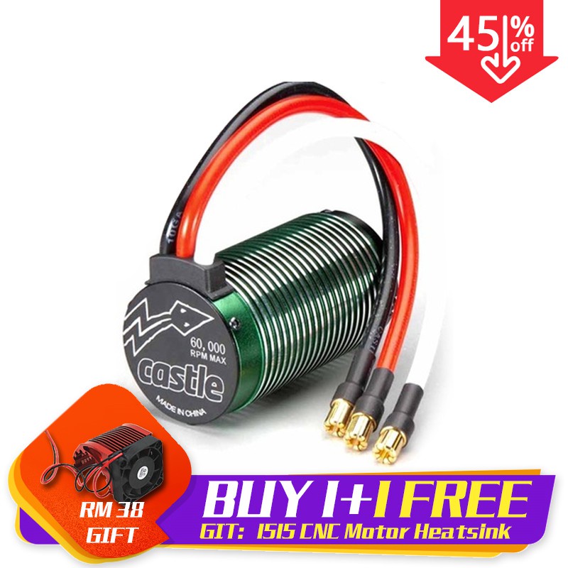 [Free Metal Radiator] Castle 1515 2200KV Sensorless Brushless Violent ...