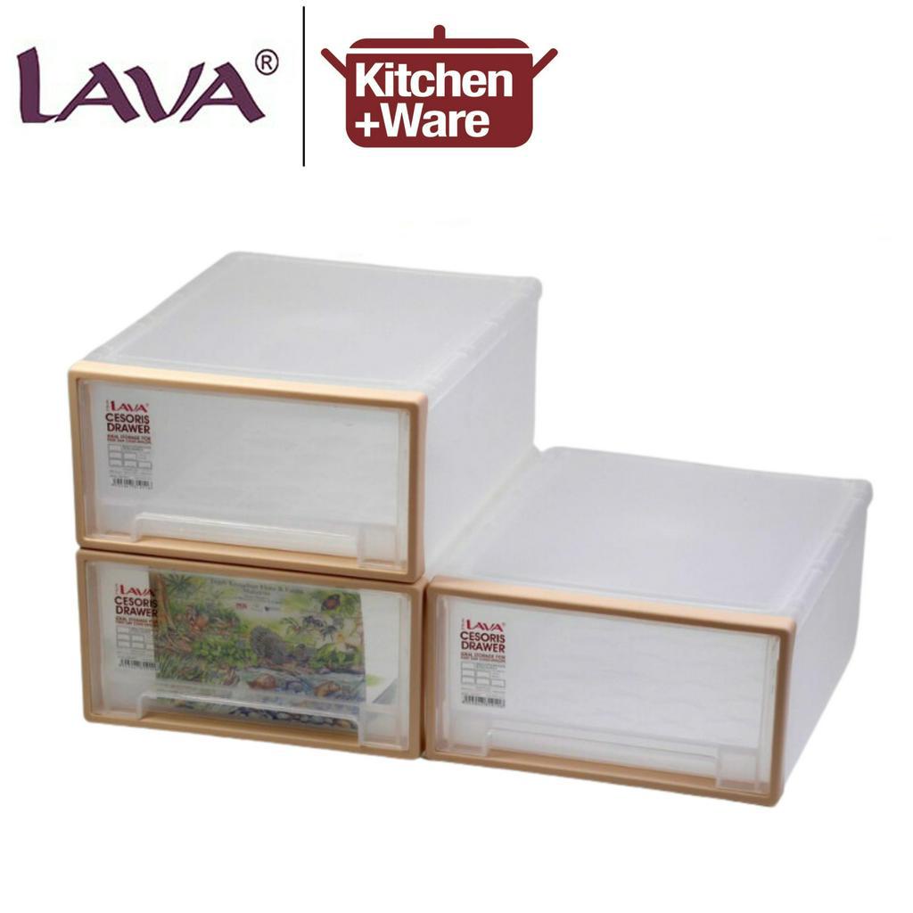 LAVA Cesoris Drawer / Multi-Purpose Stackable Drawer | Shopee Singapore