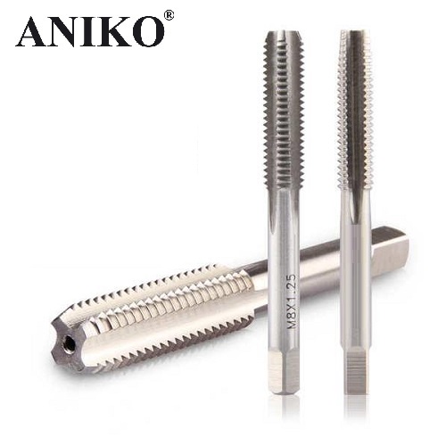 ANIKO 3pc Set HSS M3~M16 Straight Fluted Screw Thread Tap Metric Plug ...