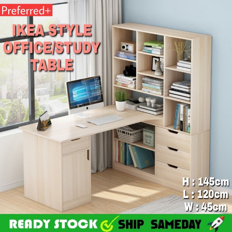 IKEA STYLE Computer Table Computer Desk Study Table Study Desk Meja ...