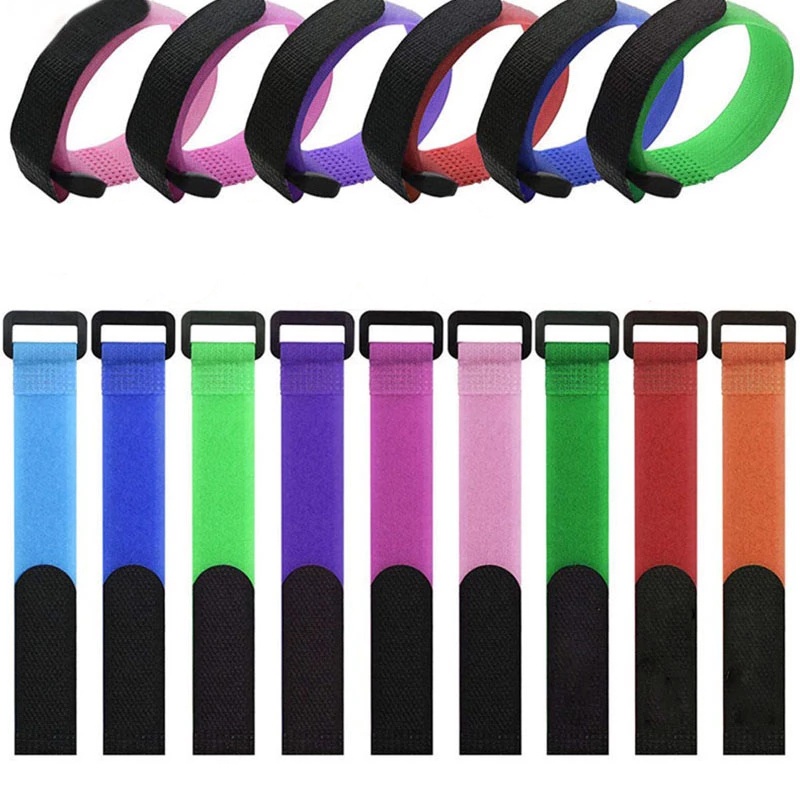1Pc Nylon Reverse Buckle Elastic Tape Velcro Belts Cable Tie / Fishing ...