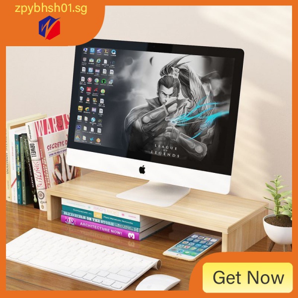 Wooden Monitor Stand Laptop Stand Desktop Stand Monitor Riser Display ...