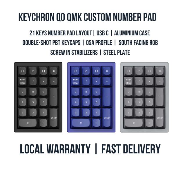 Keychron Q0 QMK Custom Number Pad | Shopee Singapore