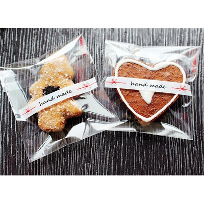 100 Pcs handmade Cookie Biscuits Snack Baking Package Gift Plastic Bags ...