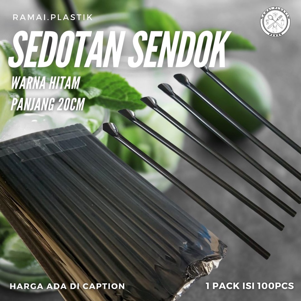 Plastic spoon straws (straws and spoons) 100pcs | Shopee Singapore