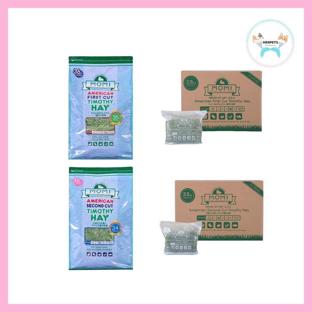 [CHEAPEST SG] Momi Hay First / Second 1st 2nd Cut Timothy Hay - 1kg / 2 ...