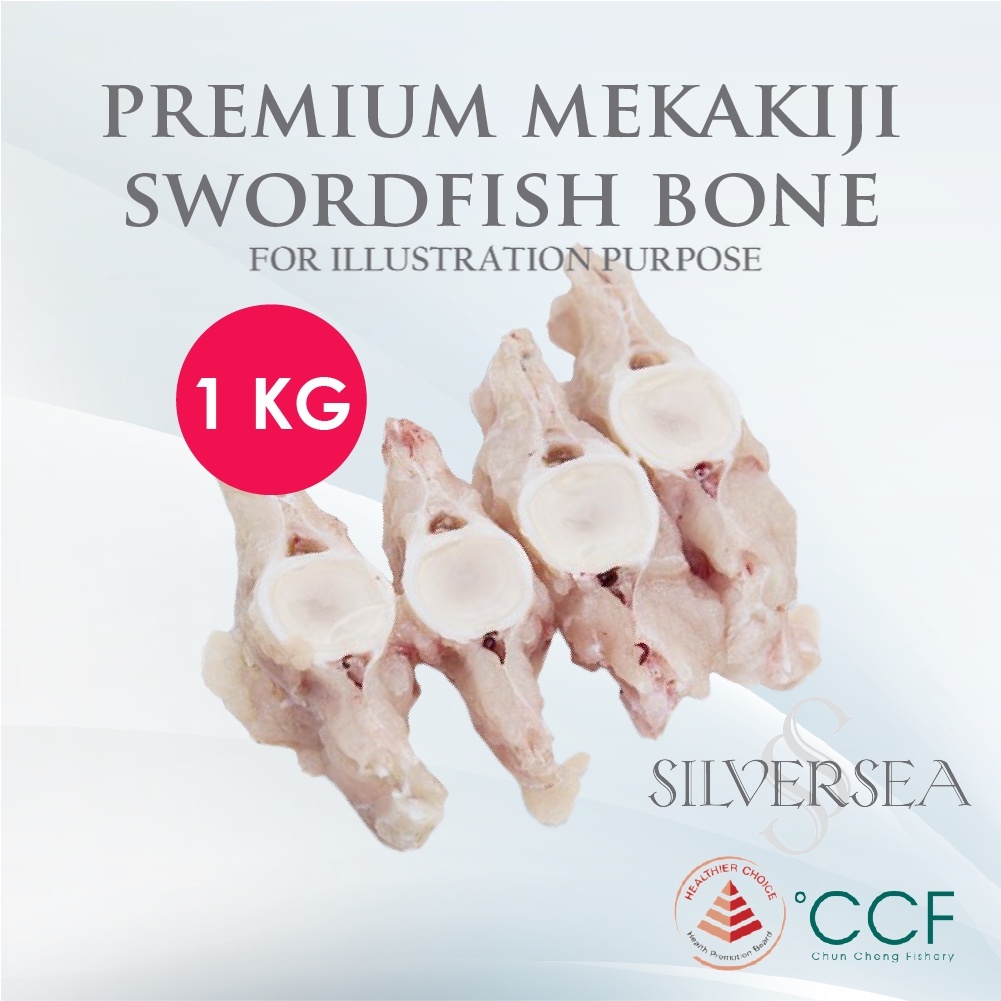 Silversea - Premium Mekajiki Swordfish Bone 1KG Wild Caught Sea Fresh ...