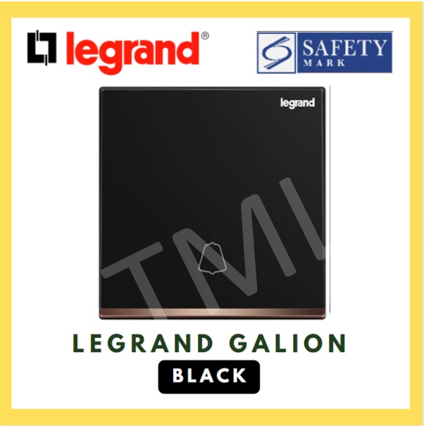 Legrand Galion Matt Black Switch Socket TML | Shopee Singapore