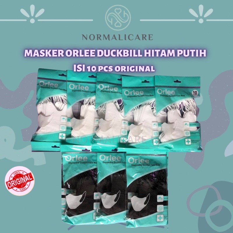 ORLEE DUCKBILL MASK BLACK WHITE GREY CONTENTS 10 ORIGINAL EMBOSED ...