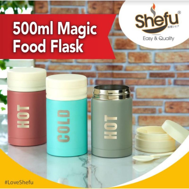 Shefu 500ml Magic Food Flask | Shopee Singapore