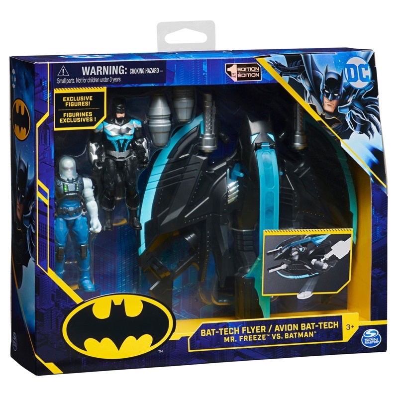 Dc Batman Bat-Tech Flyer Mr. Freeze and Batman Action Figure Original ...