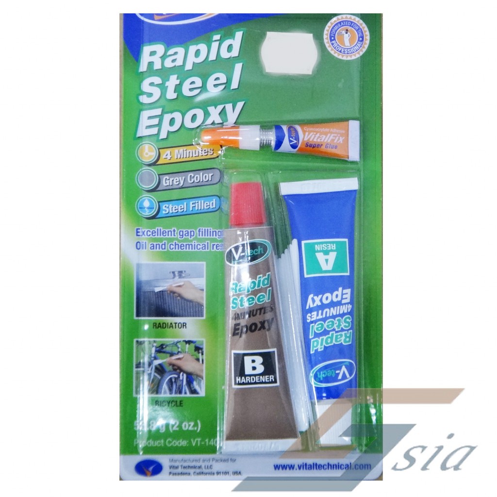V-Tech Rapid Steel Epoxy (2 Tan Gam) | Shopee Singapore