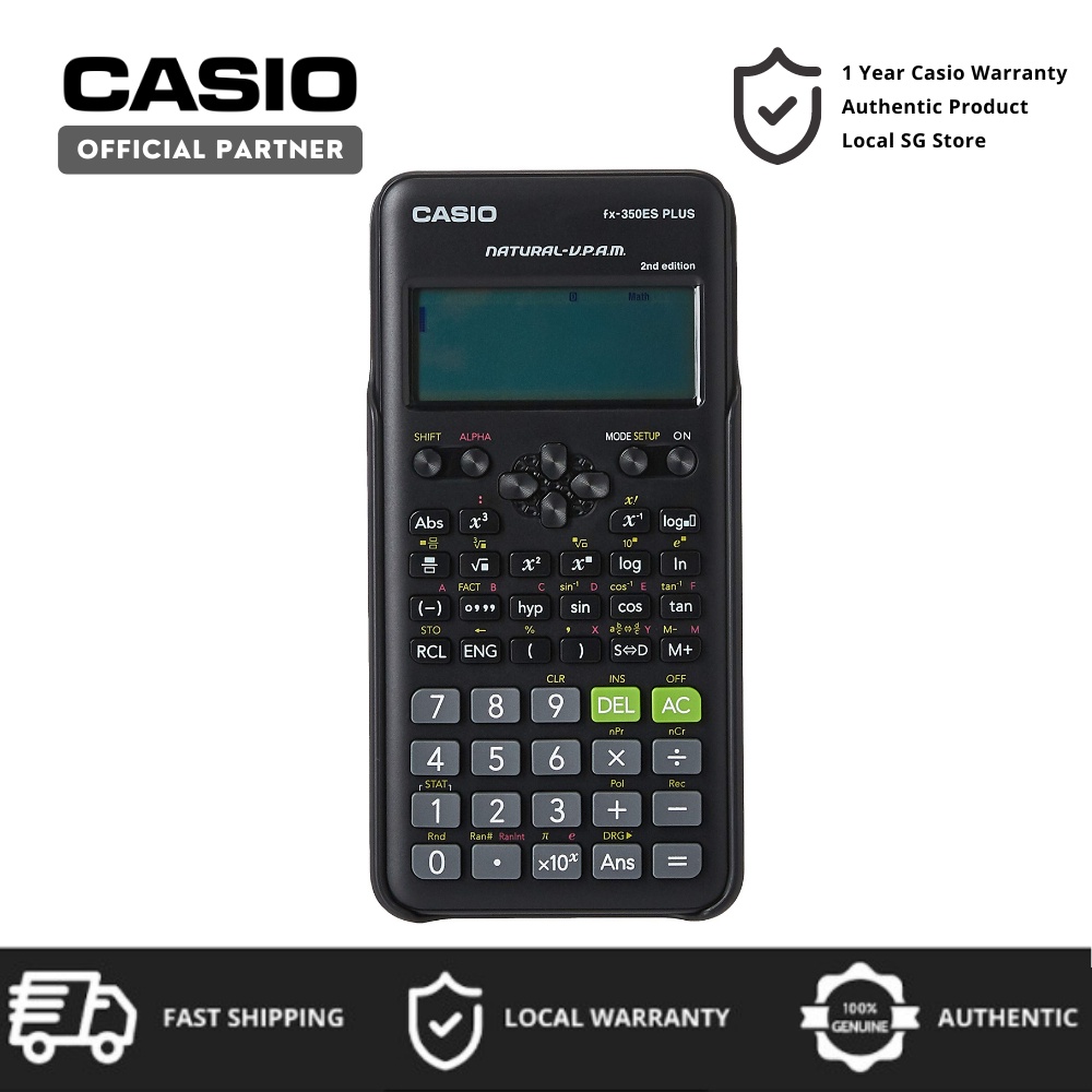 Casio FX-350ES PLUS 10 + 2 digits Liquid crystal display Dot matrix ...