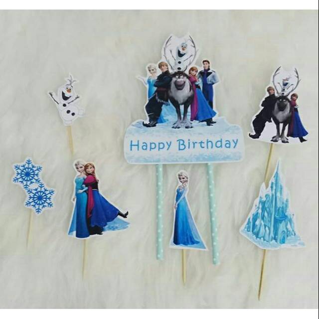 Frozen topper birthday topper Olaf topper happy birthday pudding topper ...