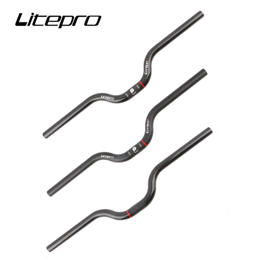 Litepro Bicycle 25.4 x 580MM Swallow Handlebar Carbon Fiber For ...