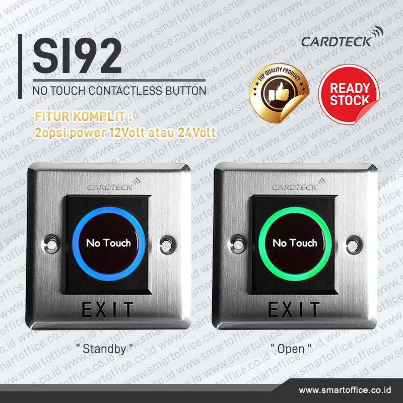 No Touch Exit Push Button Stainless Access Control RFID Fingerprint ...